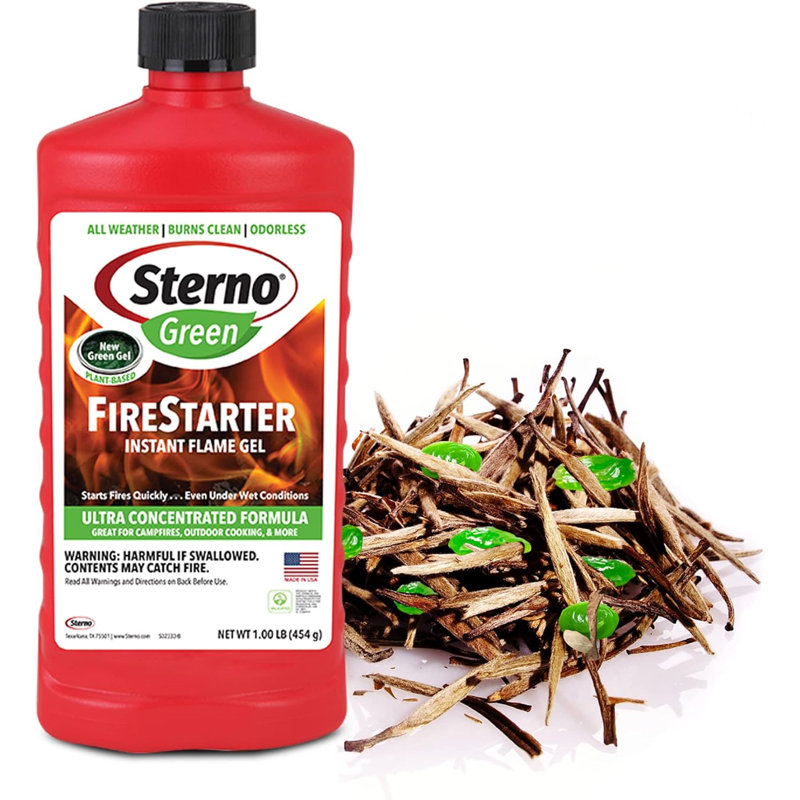 INKEDZ Fire Starter, Ethanol Green Firestarter Instant Flame Gel ...