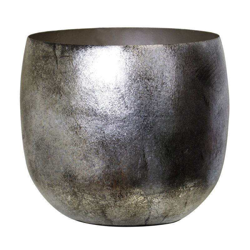Ivy Bronx Altus Vase - Silver Finish on Iron | Wayfair
