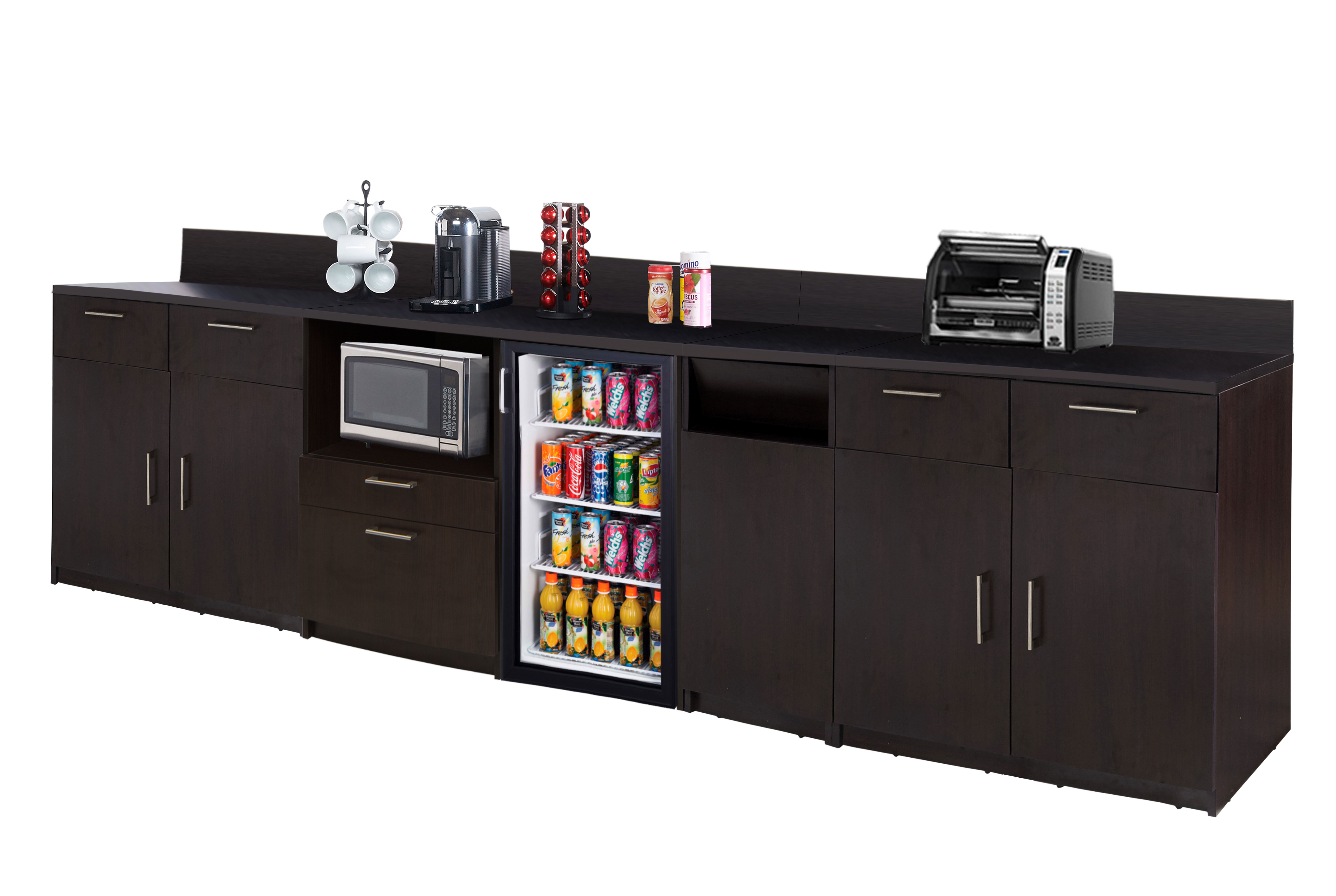 Breaktime Commercial Grade Coffee Kitchen Lunch Room Cabinets Fully ...