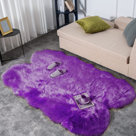 Mercer41 Hademar Faux Sheepskin Area Rug with Non-Slip Backing ...