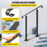 VEVOR Hand Rails for Outdoor Steps, Wrought Iron Railing, Porch and ...