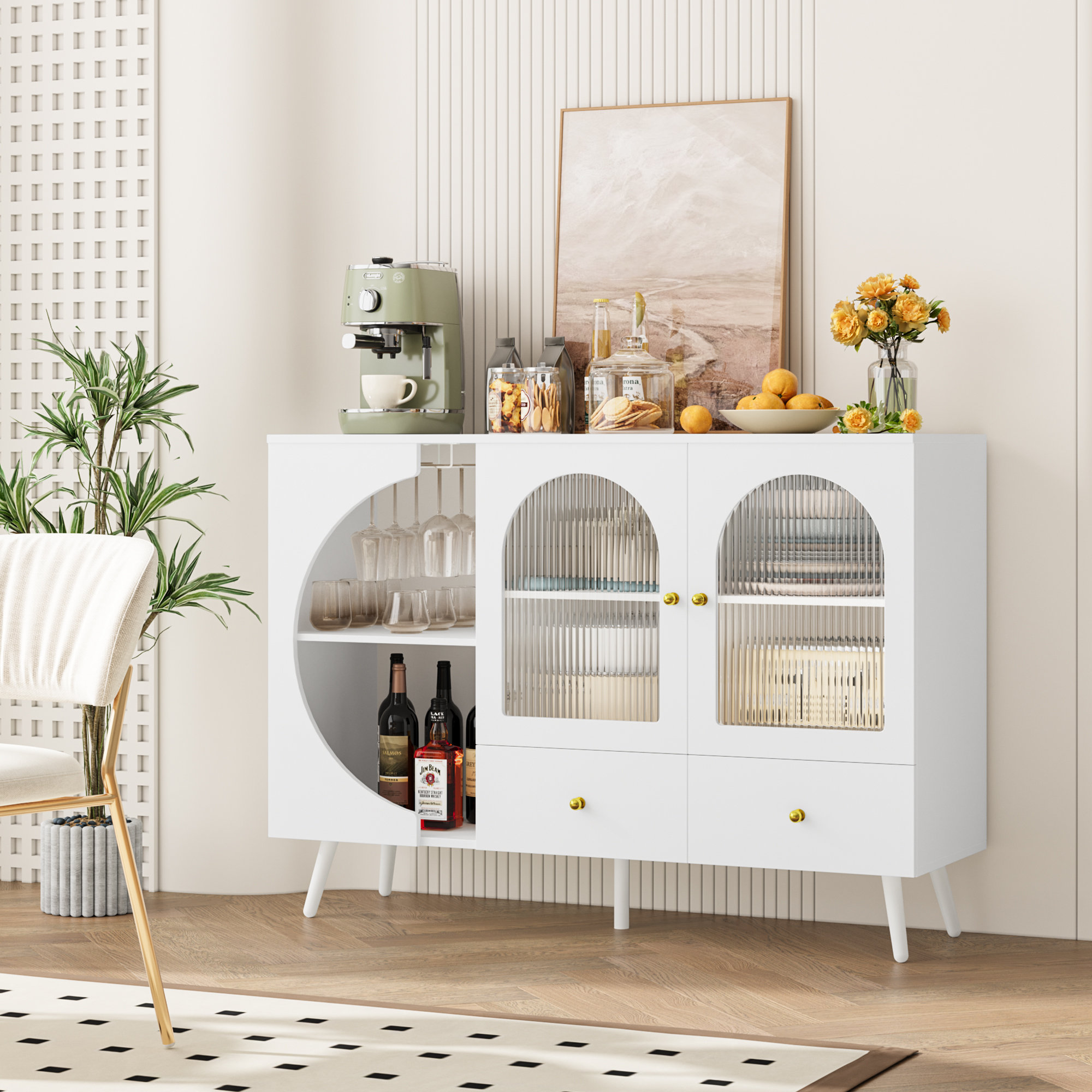 Andover Mills™ Baby & Kids Abrego 47.2'' Sideboard with 2 Drawers, Wine ...