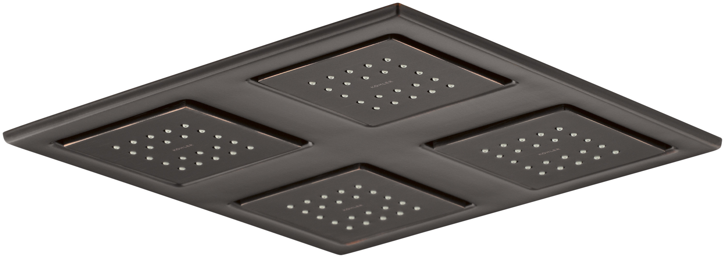 Kohler WaterTile Rain Overhead Showering Panel with 4 22-Nozzle ...