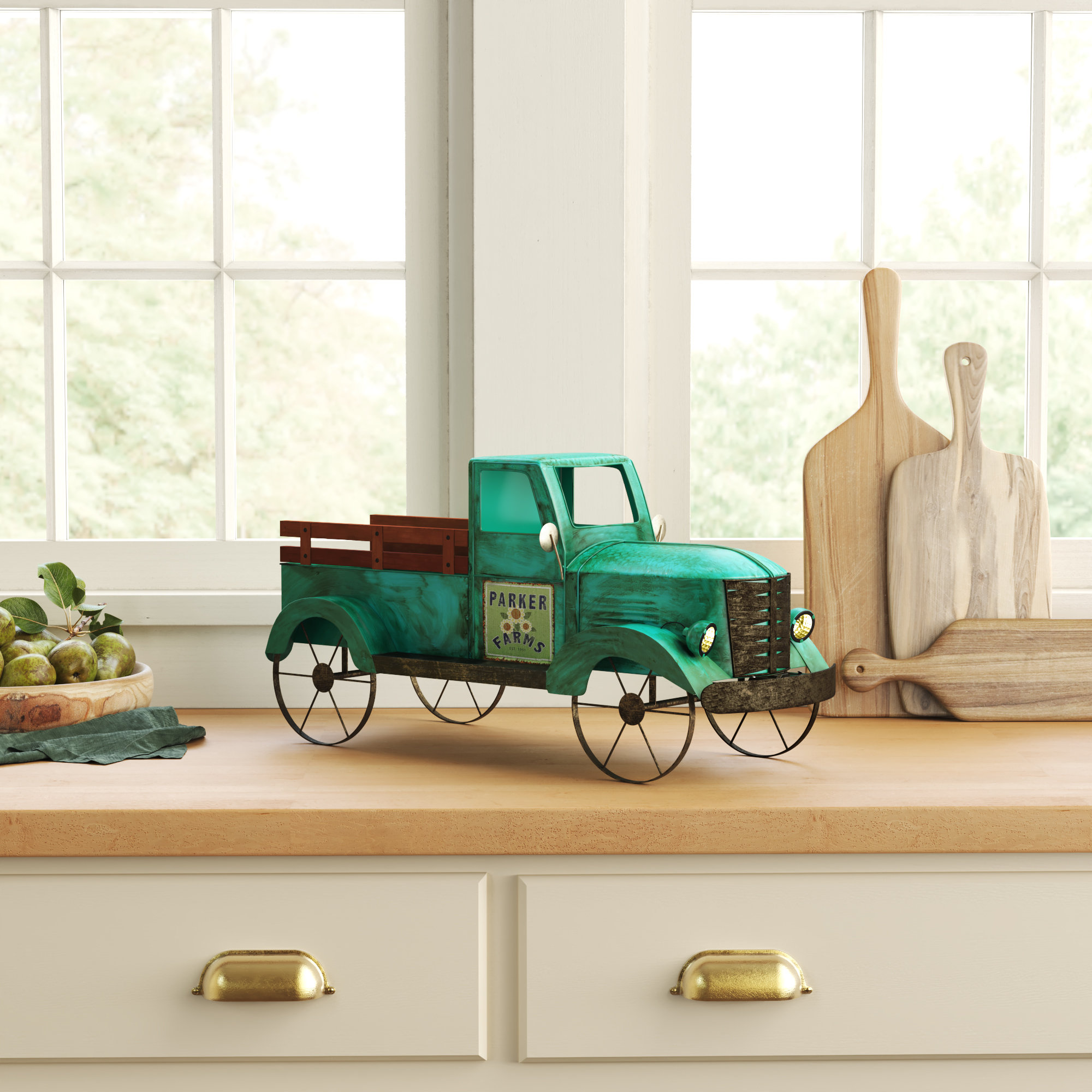 Laurel Foundry Modern Farmhouse® 18.9 In Metal Antique Farm Truck ...