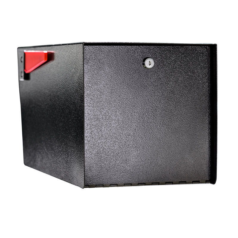 Mail Boss Street Safe Rear Access Locking Post Mounted Mailbox ...
