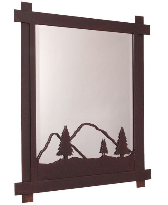 Steel Partners Timber Ridge Wall Mirror | Wayfair