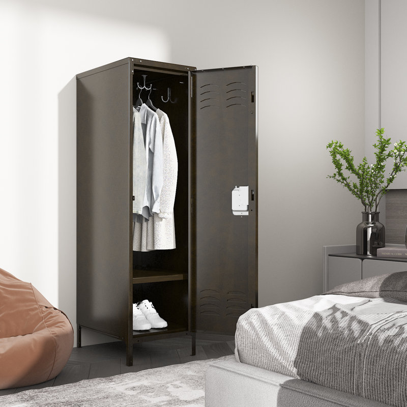 Steelcube 15 Inch Wide Steel Storage Locker Cabinet with 1 Door and ...