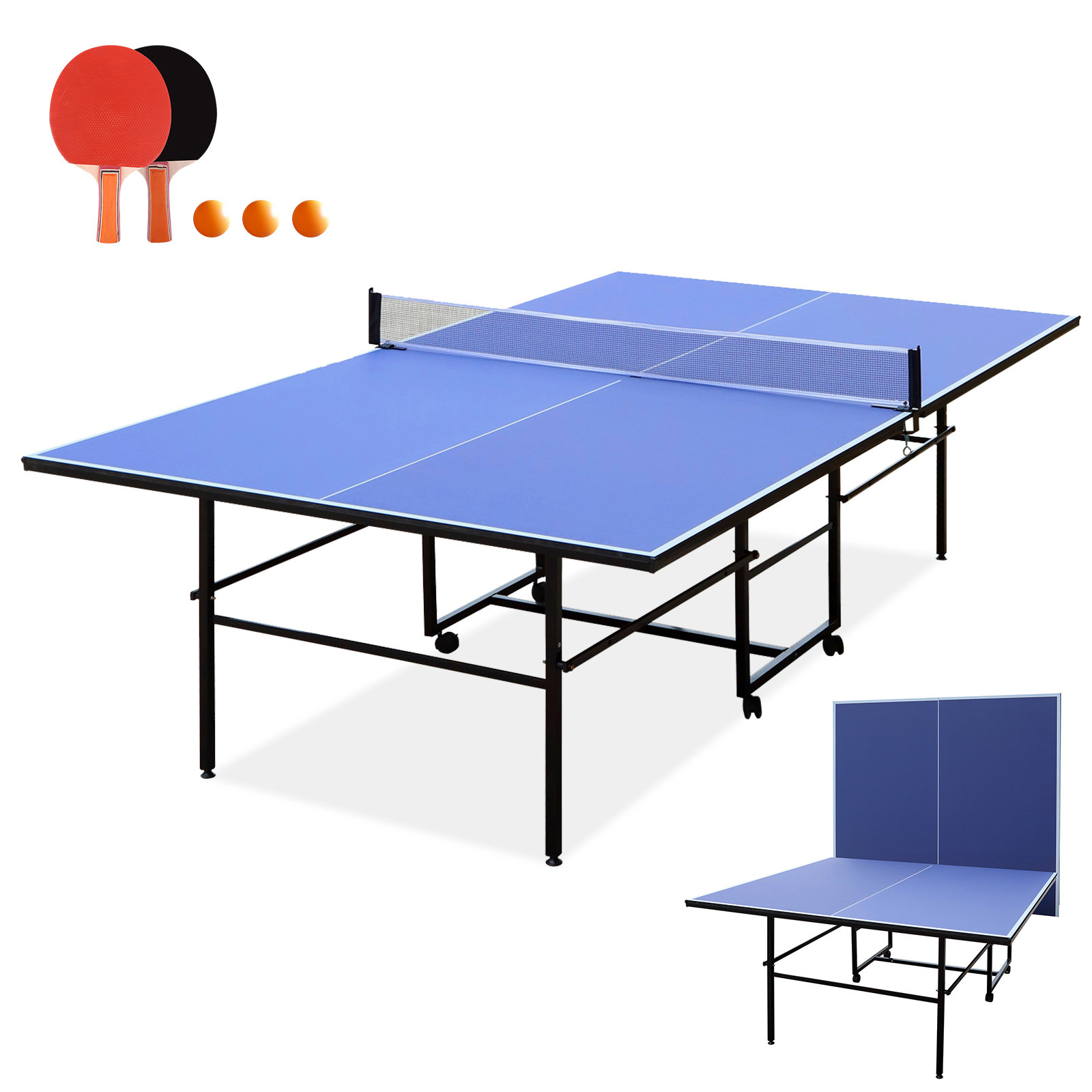 Zevemomo Portable Foldable Table Tennis Table – Multiple Sizes ...