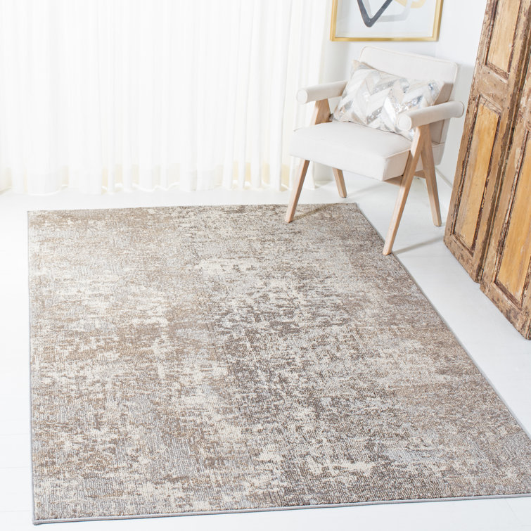 Steelside™ Stratton Light Gray/Beige Area Rug & Reviews | Wayfair