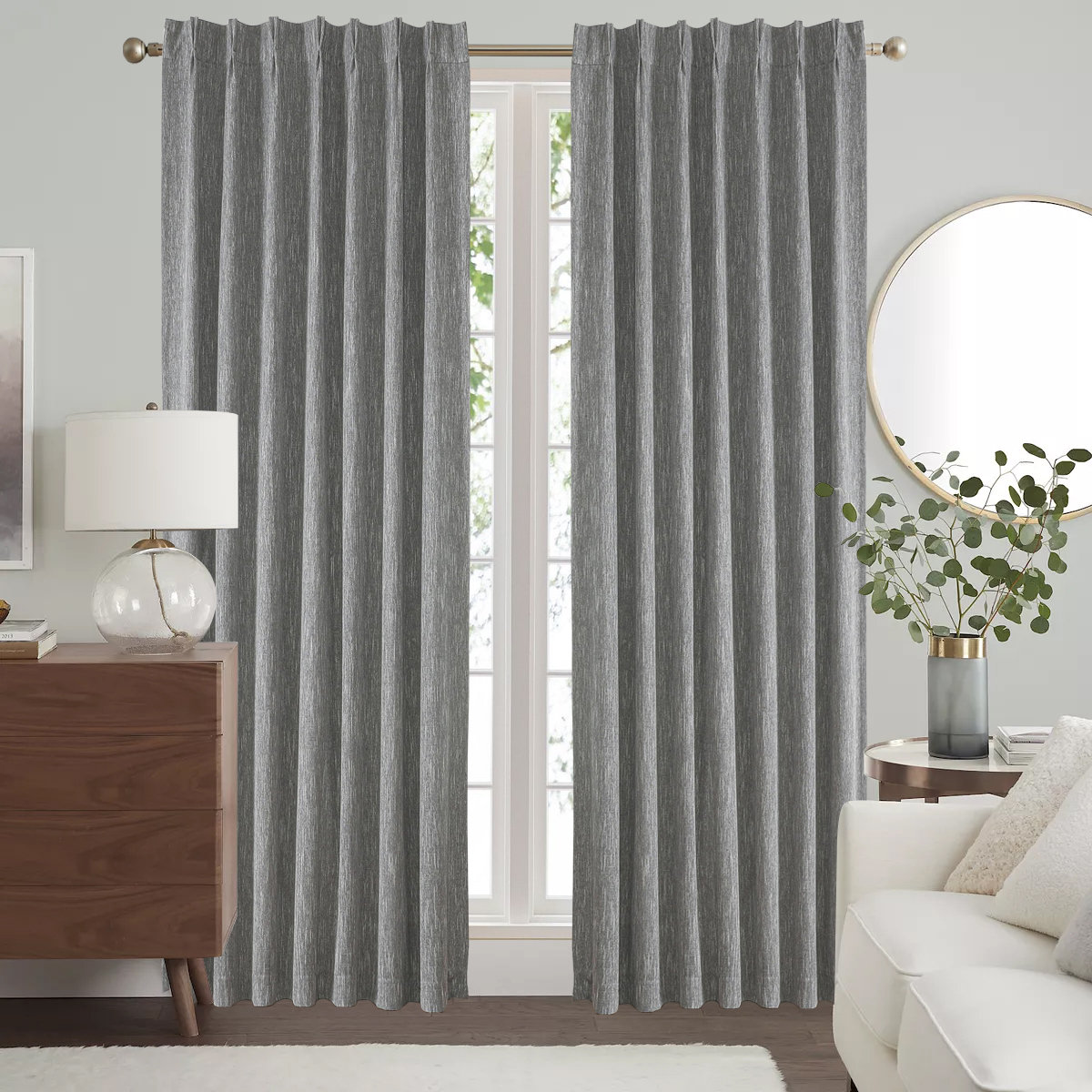 Hokku Designs Mejra Polyester Blend Blackout Curtain Pair - Wayfair Canada