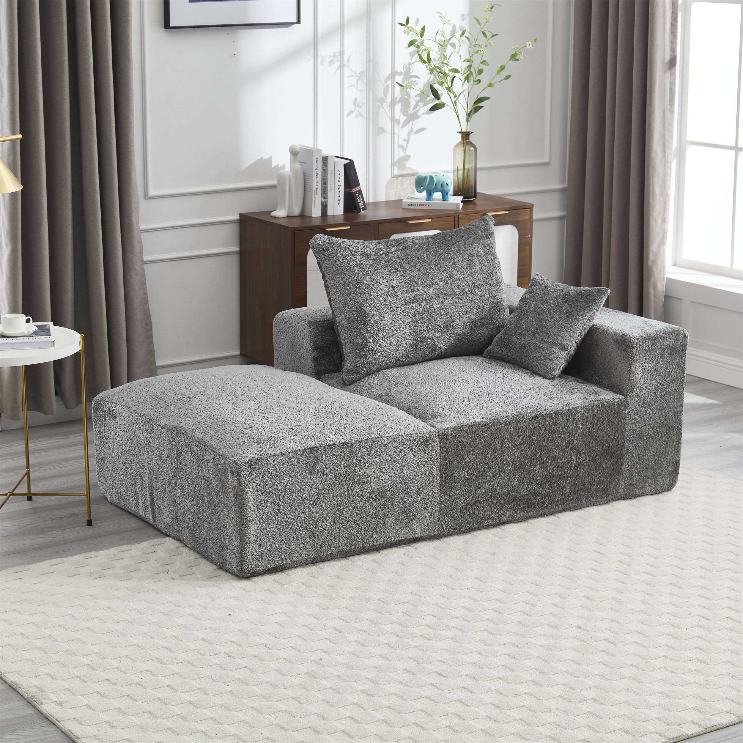 Ebern Designs Comfortable Memory Foam 2 - Seater Couch for Living Room ...