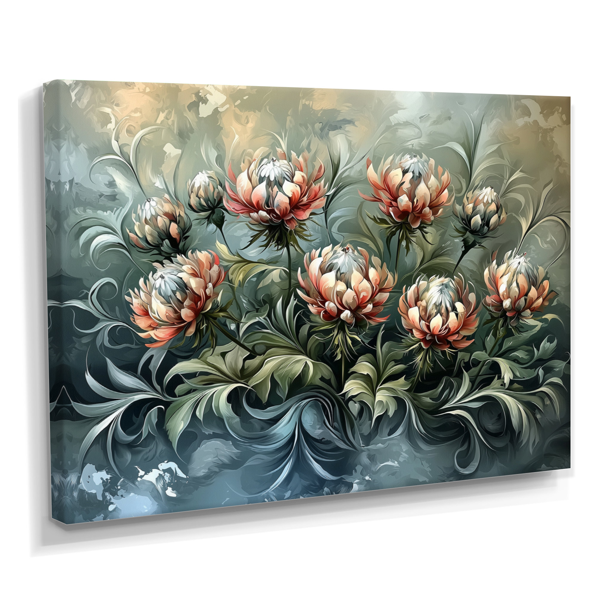 Lark Manor™ Jabou Grey Winter Thistle Song Harmony III - Thistle Wall ...