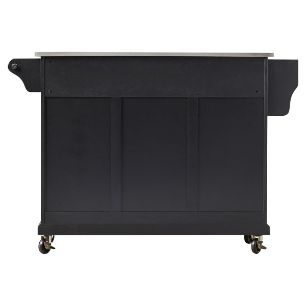 Three Posts™ Haslingden Metal Kitchen Island & Reviews | Wayfair