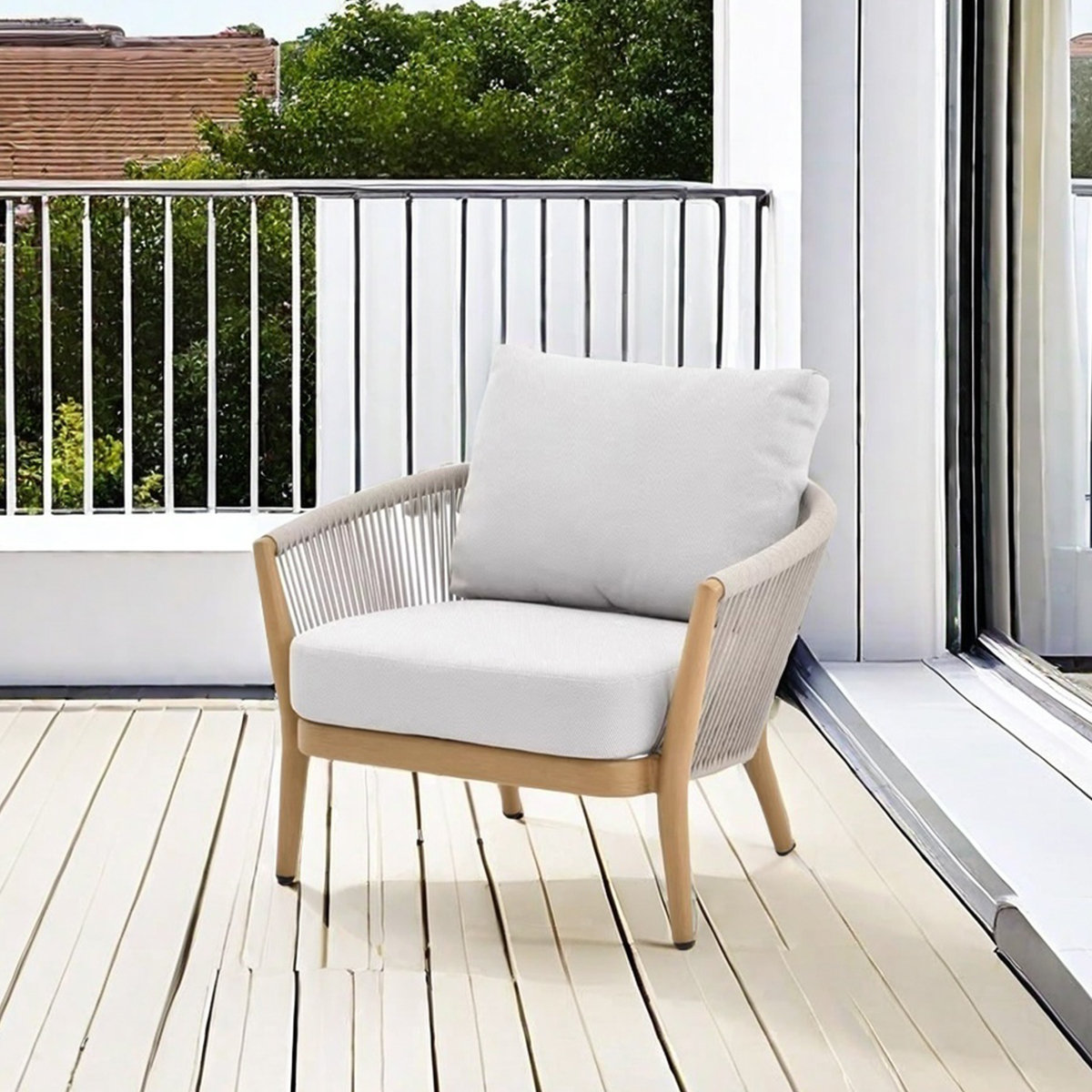 Elegant Home Furnishings.s Durable rope woven outdoor sofa aluminum ...