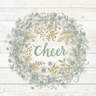 August Grove Frosty Cheer Sage - Wrapped Canvas Textual Art | Wayfair