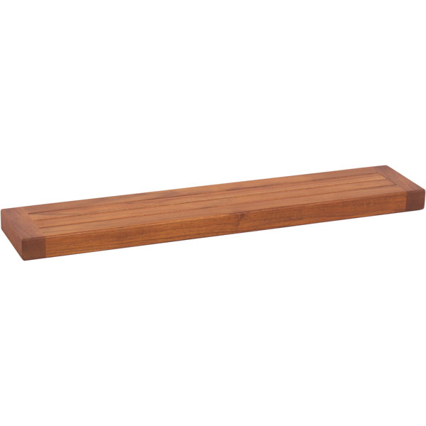 Aqua Teak Obi Teak Floating Shelf | Wayfair