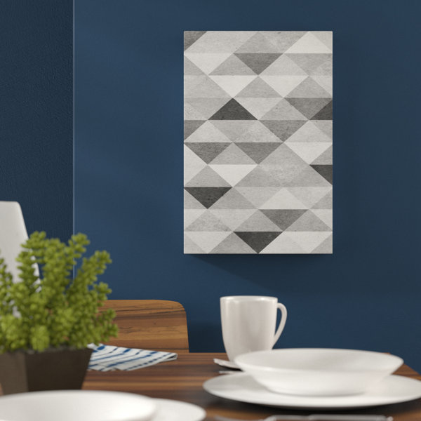 Ivy Bronx "Chromatic Triangles" Graphic Art Wrapped on Canvas | Wayfair.ie