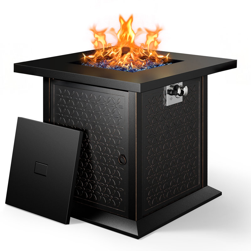 Red Barrel Studio 25" H x 28"W Outdoor Steel Fireplace 50000 BTU ...