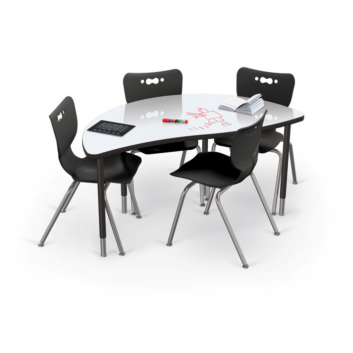 MooreCo Hierarchy Creator HPL Whiteboard Half Circle Activity Table ...
