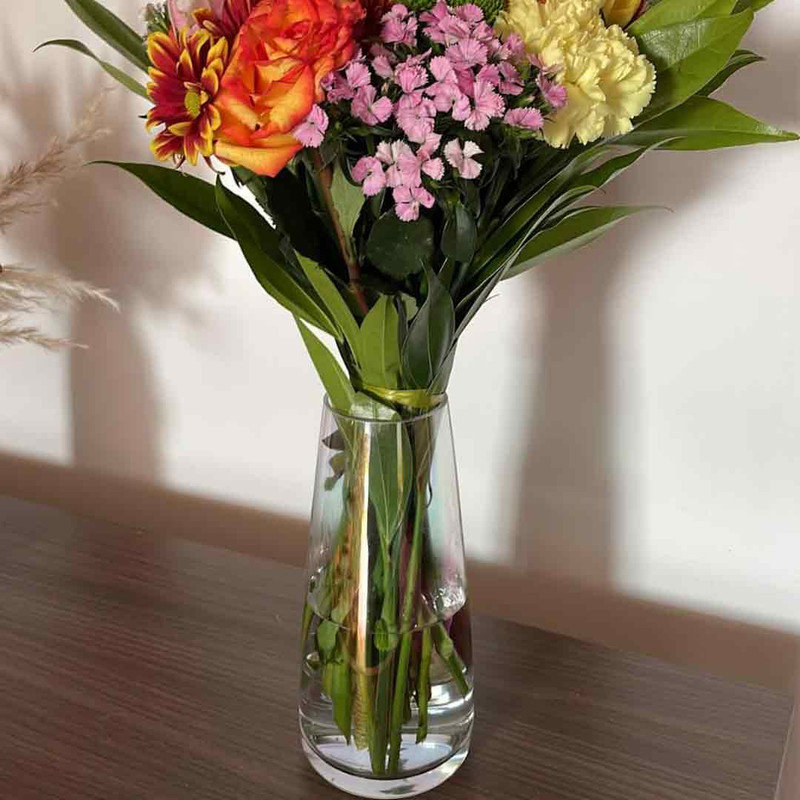 Latitude Run® Modern Glass Vase Irised Crystal Clear Glass Vase for ...