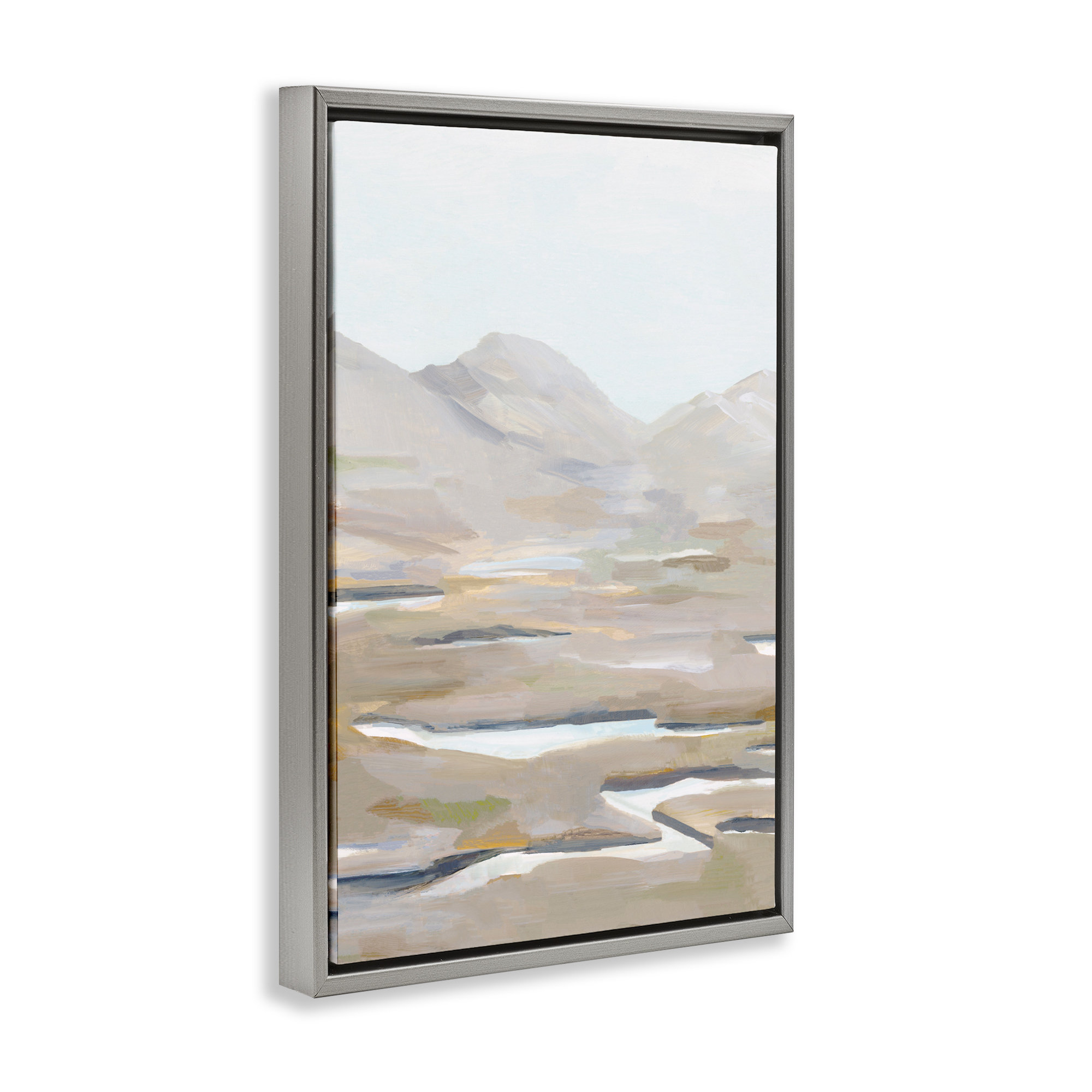 Latitude Run® Earthbound Serenity in Neutrals Floating Frame, design by ...