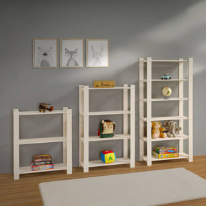Winston Porter Nayleah 29.53" W Solid Wood Shelving Unit & Reviews ...