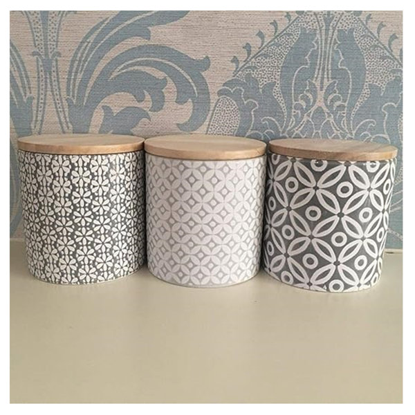 George Oliver Ceramic Jar - Set of 3 | Wayfair.co.uk