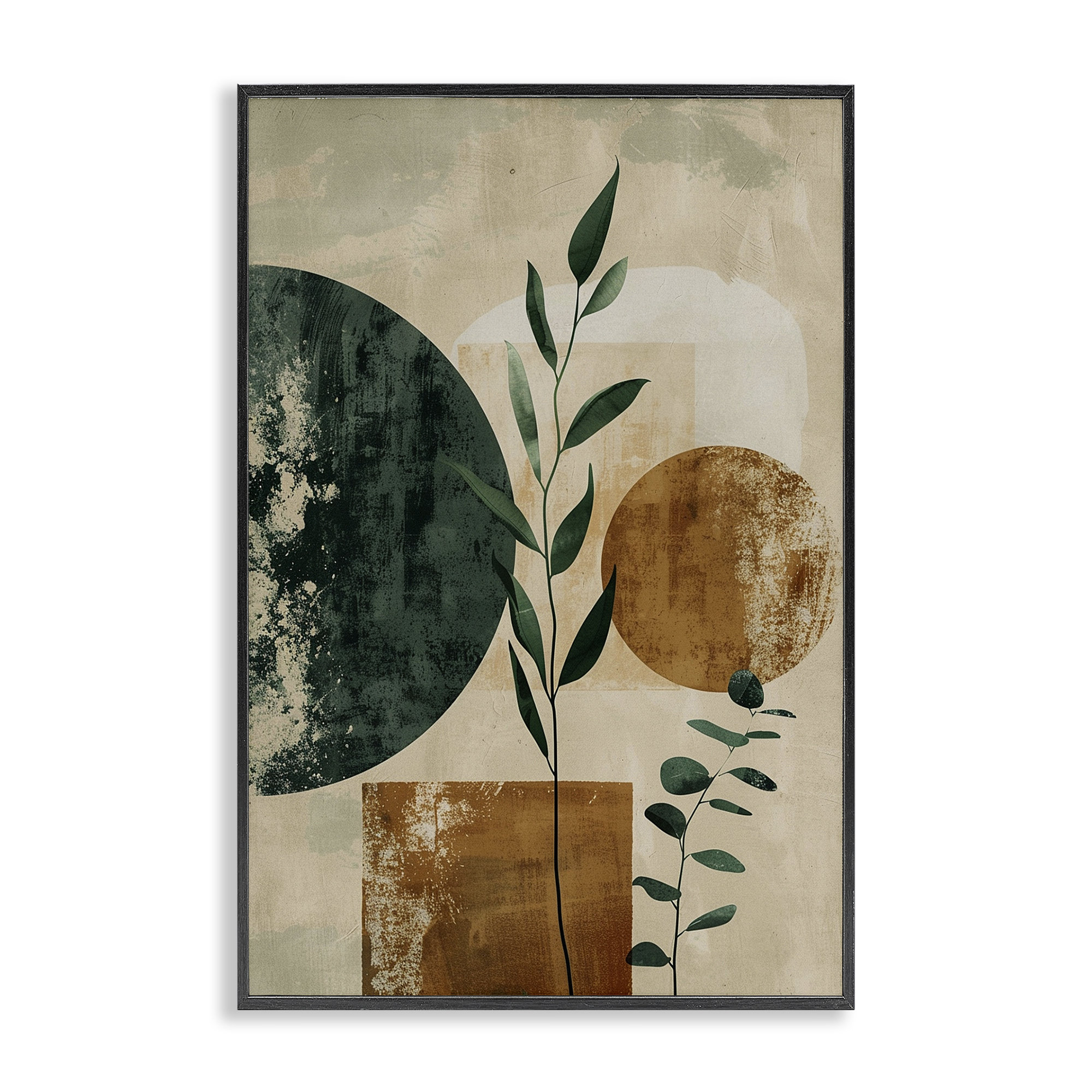 Stupell Industries Rustic Sprigs & Shapes Giclee Art by LSR Design ...