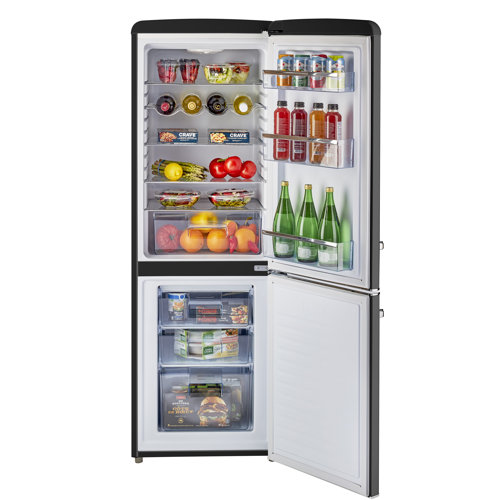 Unique Classic Retro 21.6" Manual Defrost 7 cu. ft. Energy Star ...