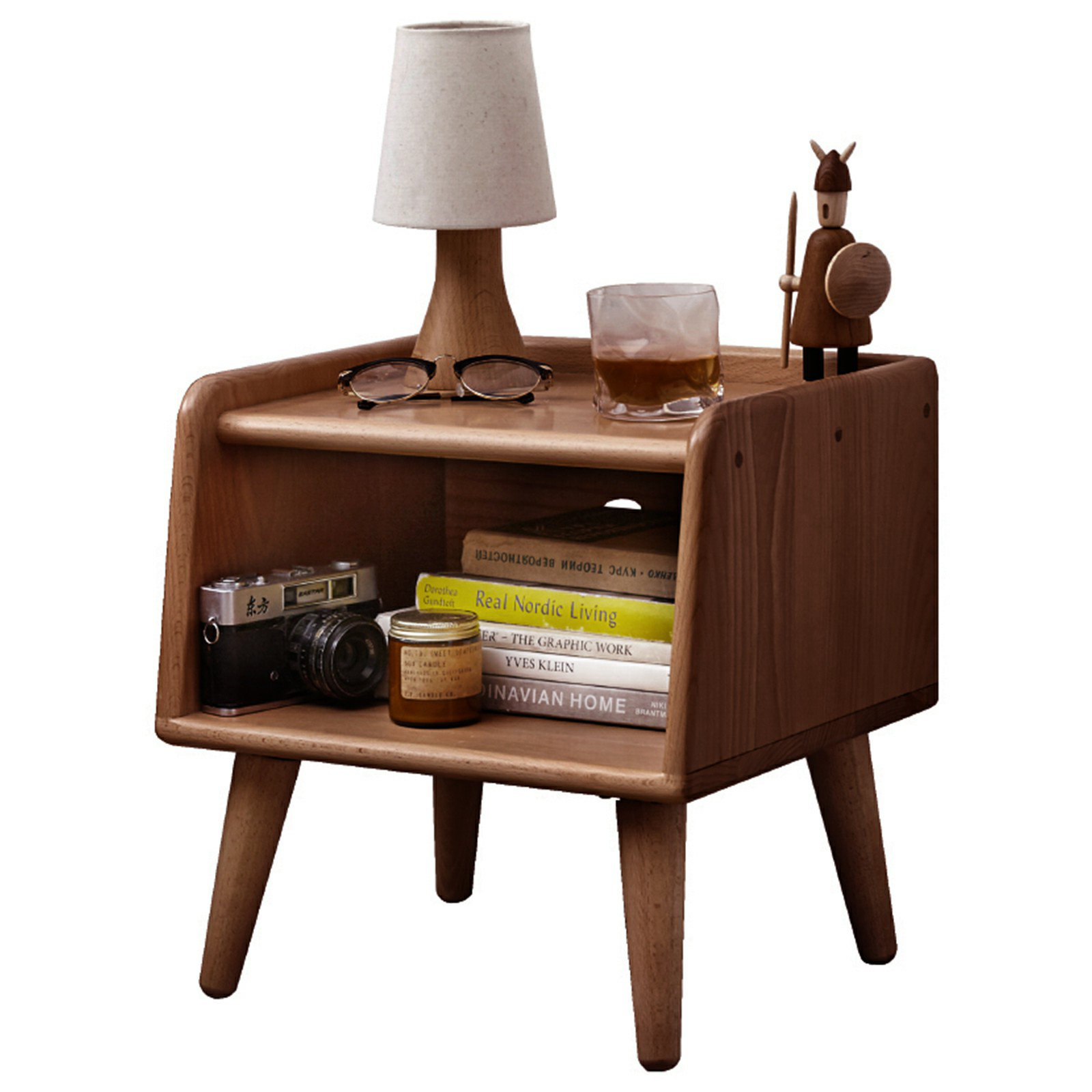George Oliver Solid Wood Tray Top End Table with Storage | Wayfair