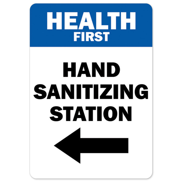 SignMission Public Safety Sign - Health First Hand Sanitizing Station ...