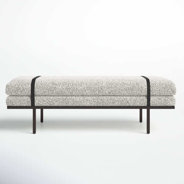 AllModern Booker Polyester Blend Upholstered Bench & Reviews | Wayfair