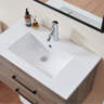 EvoNet 32-Inch White Ceramic Bathroom Sink - Fits 32-Inch Vanity, Pre ...