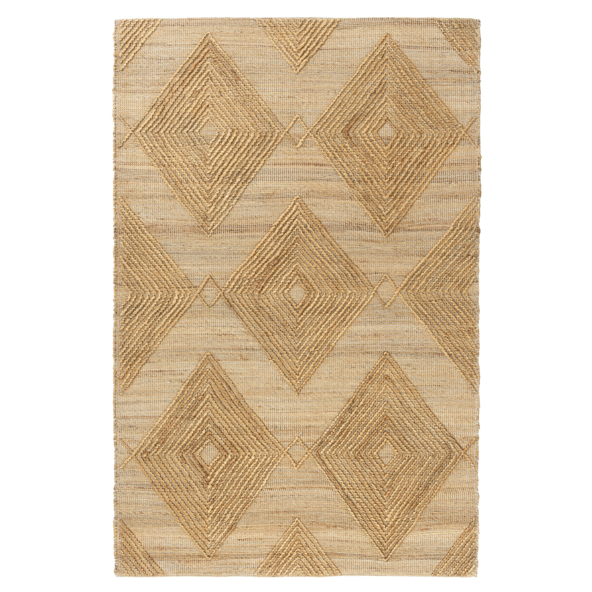 Foundry Select Geometric Handmade Flatweave Jute/Wool Blend Indoor Area ...