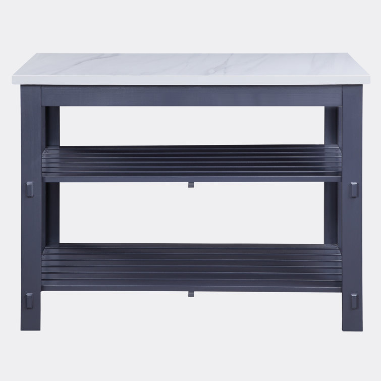 Winston Porter Runald Marble Top Prep Table | Wayfair