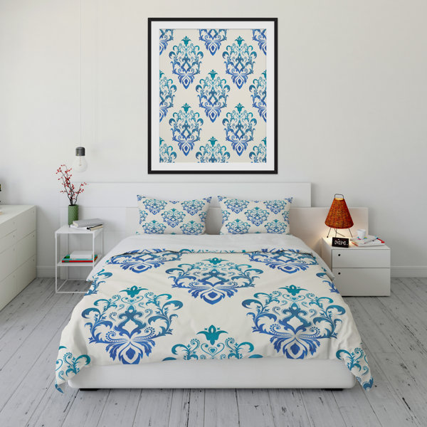 Madison Renee Twill Damask Comforter Set | Wayfair