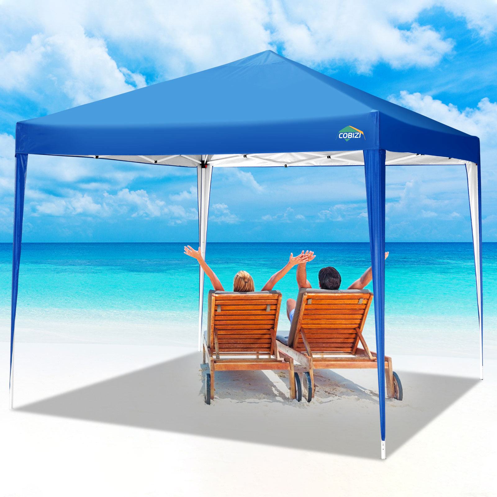 Cobizi 10 x 10 FT Pop Up Foldable Gazebo with 4 Sandbags,Waterproof UV ...