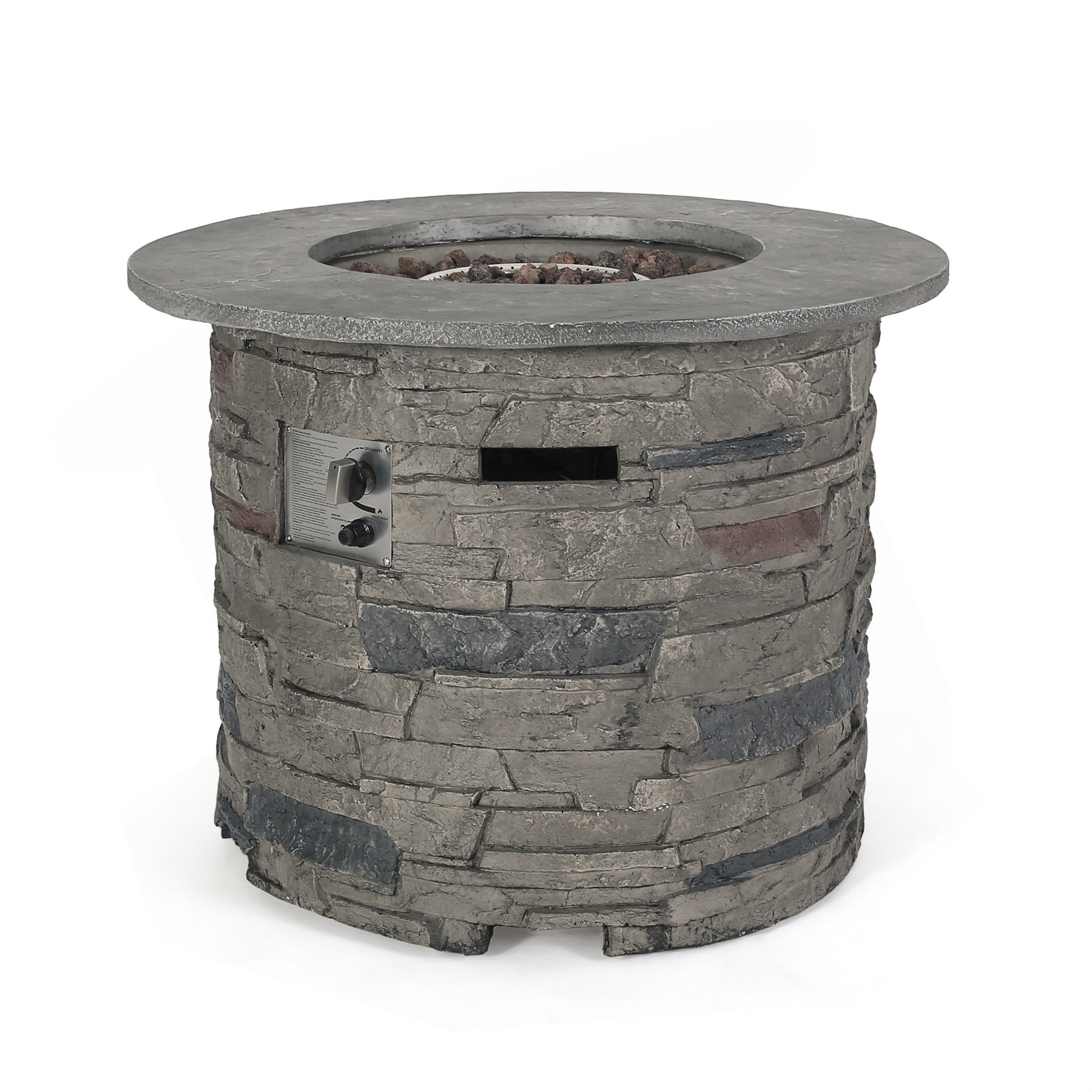 Latitude Run® Outdoor 32" Round Mgo Propane Fire Pit - 40,000 BTU | Wayfair