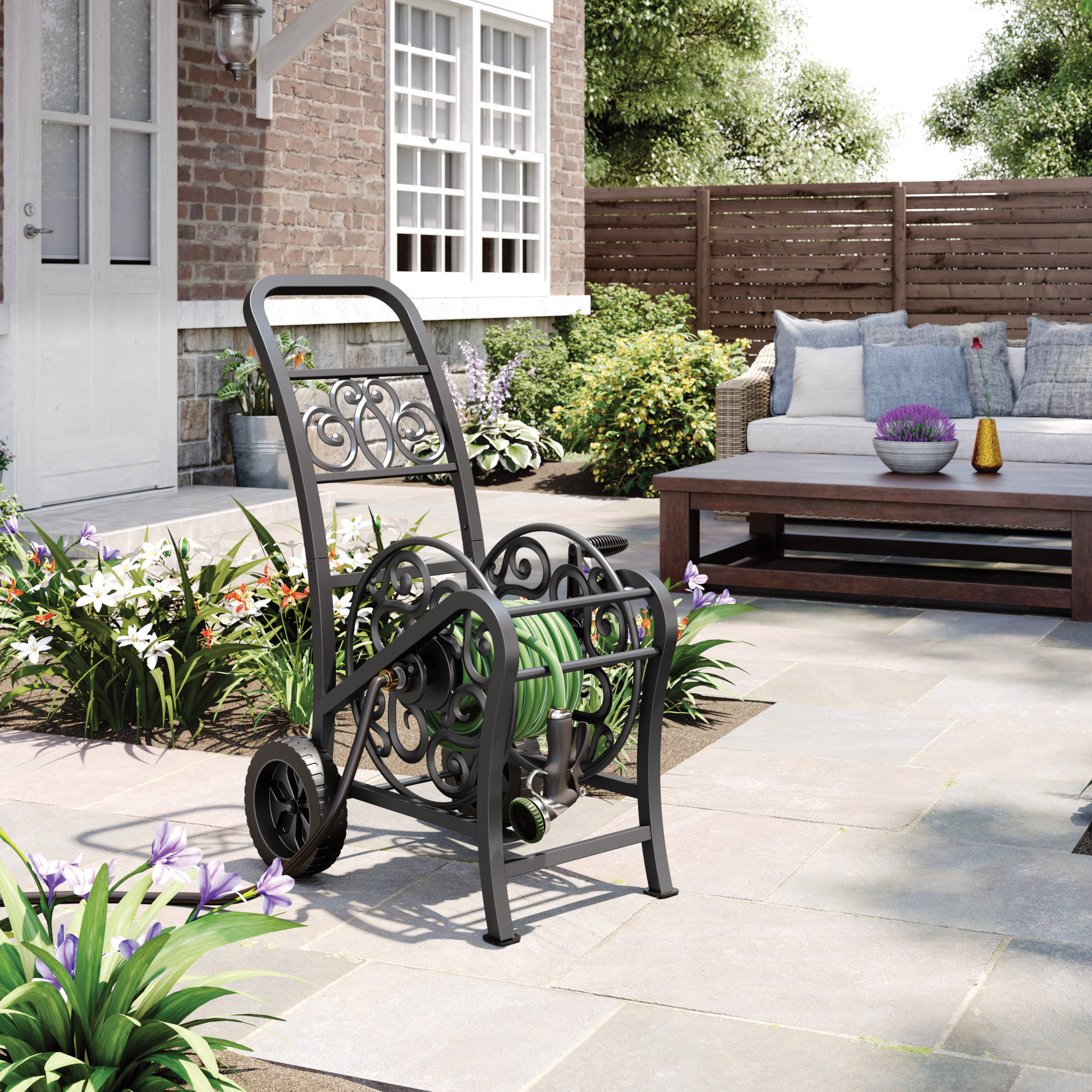 Suncast Steel Hose Reel Cart & Reviews | Wayfair