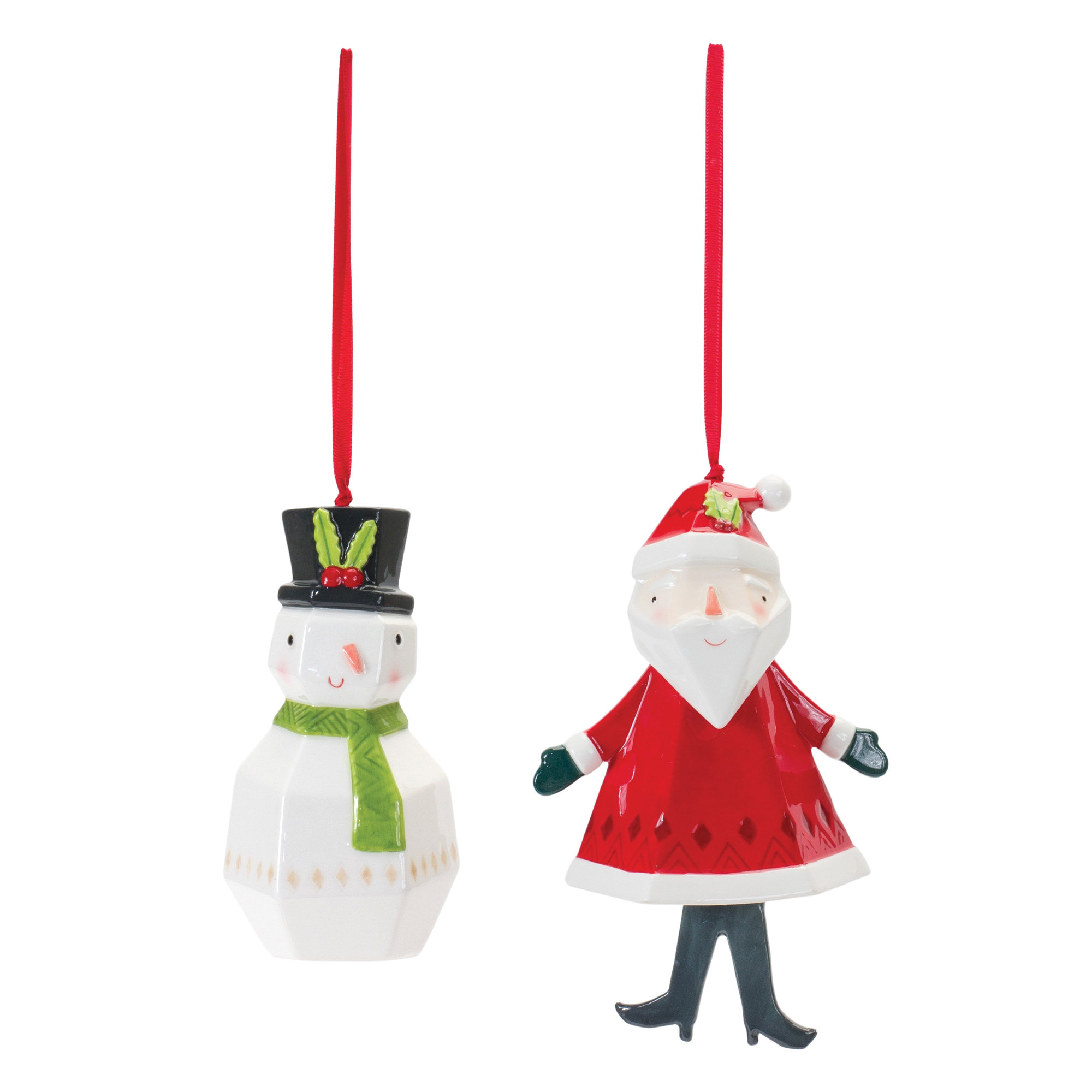 The Holiday Aisle® Girthie Ceramic No Subject Hanging Figurine Ornament ...
