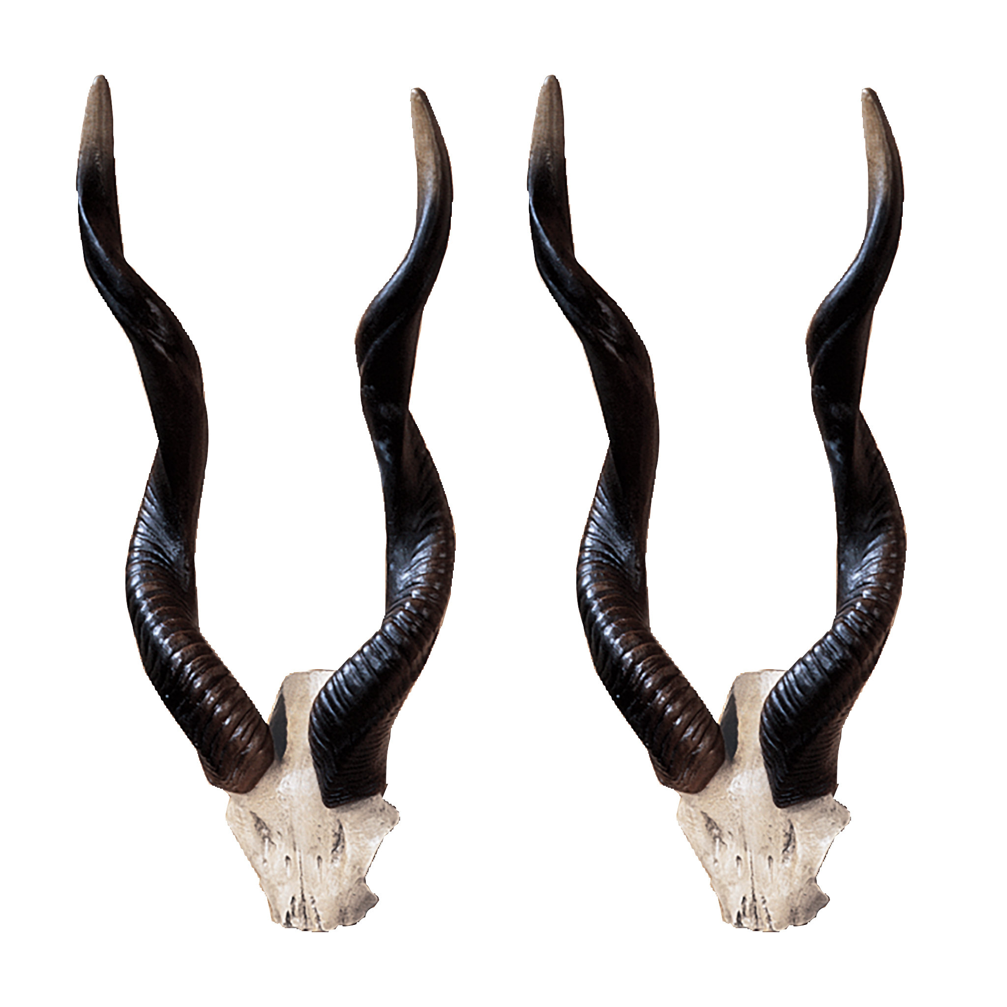 Design Toscano Kudu African Wall Trophies Sculpture Set & Reviews | Wayfair