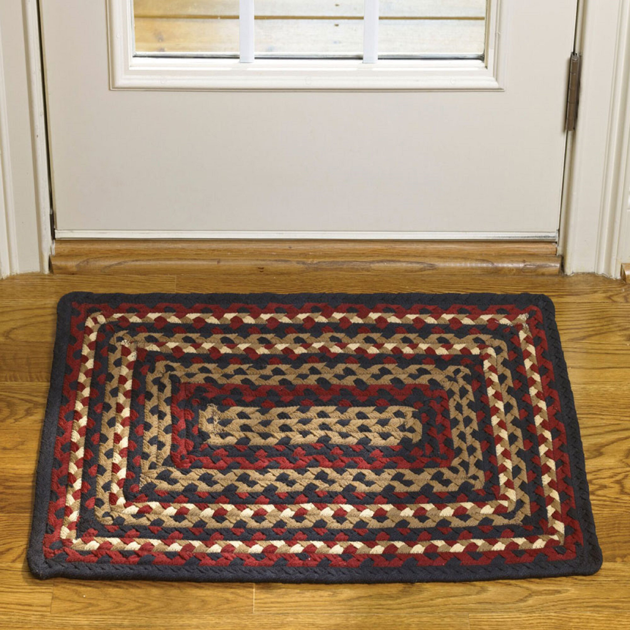 August Grove® Folk Art Braided Rectangle Rug - 20" X 30" | Wayfair