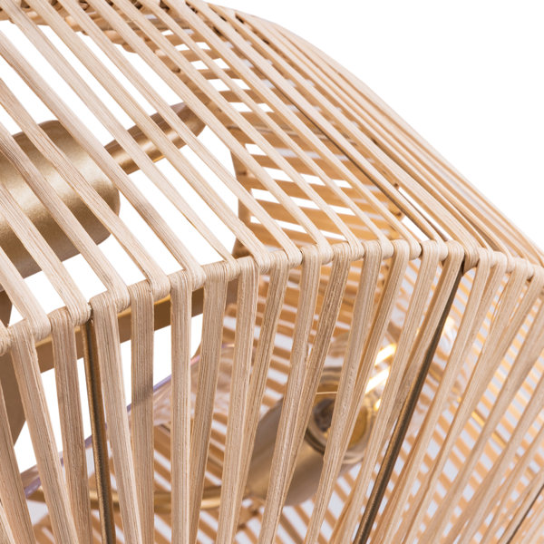 Bay Isle Home™ Pottsboro 18.9" Modern Rattan Caged Flush Mount Ceiling ...