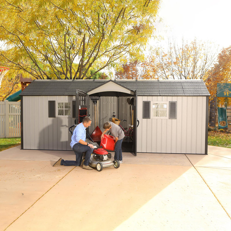 Lifetime Outdoor Storage Shed, 20' x 8' With Dual Side Entry & Reviews ...