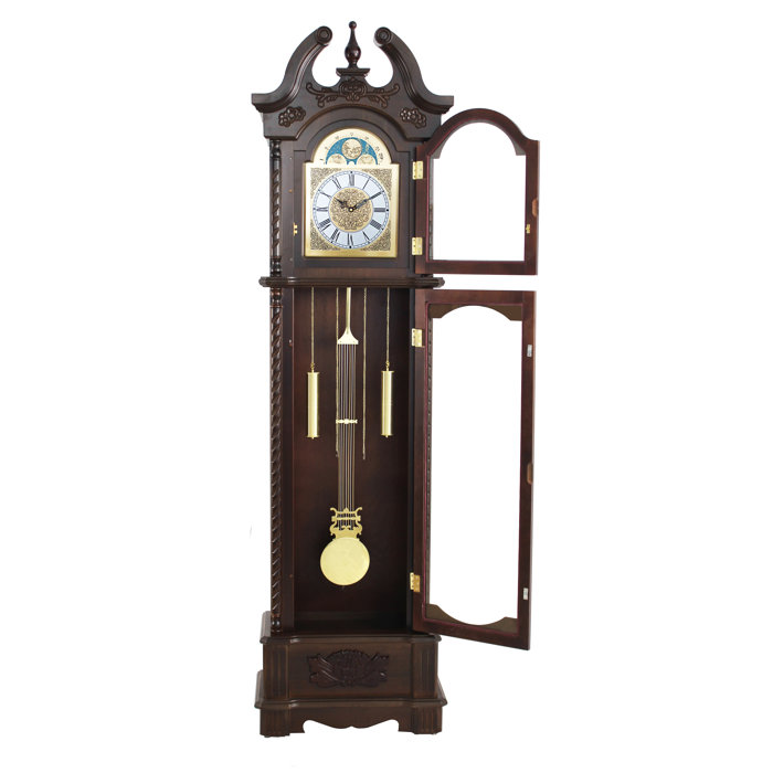 Astoria Grand 81.5'' H Wood Grandfather Clock & Reviews | Wayfair