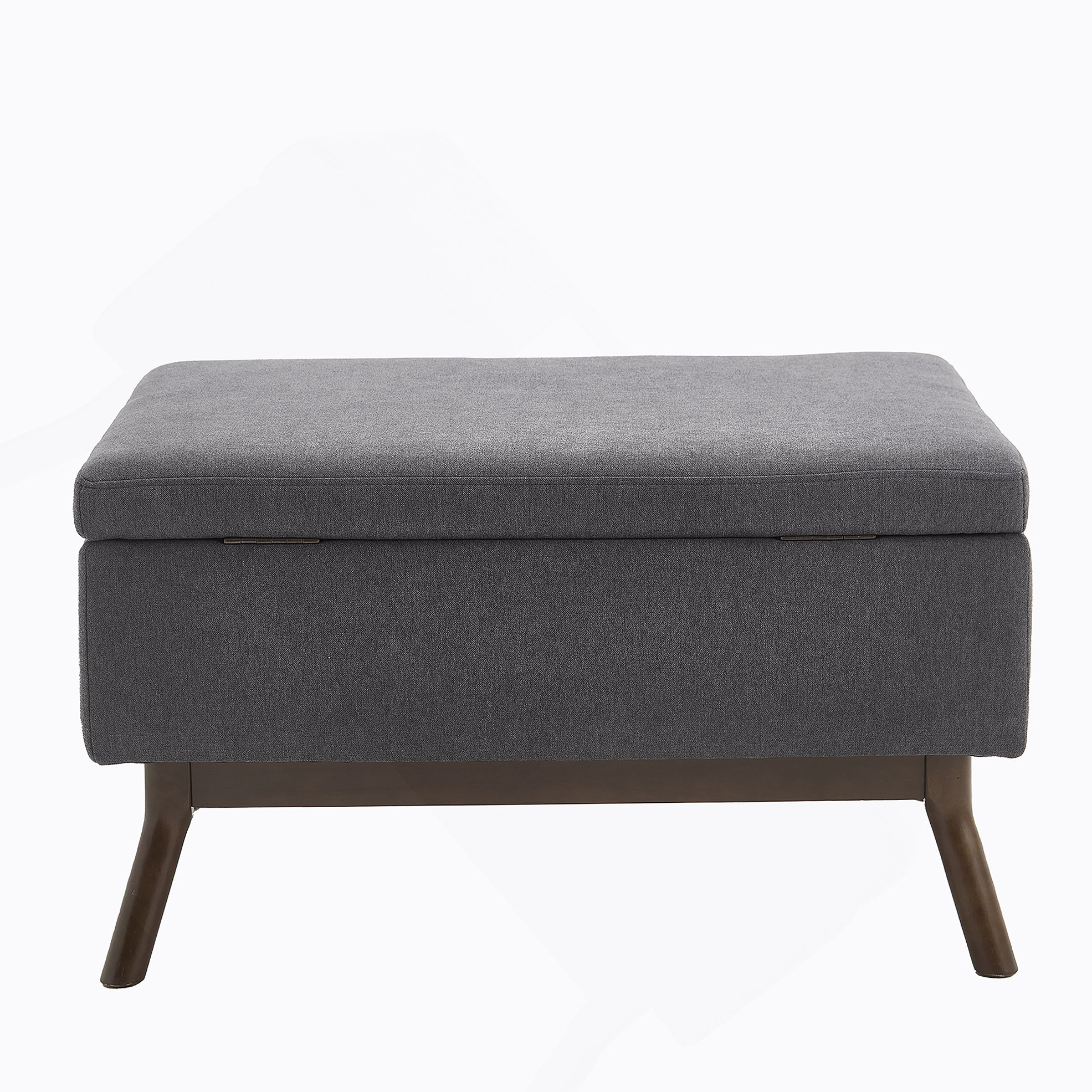 George Oliver Mid-century modern square coffee table storage bench ...