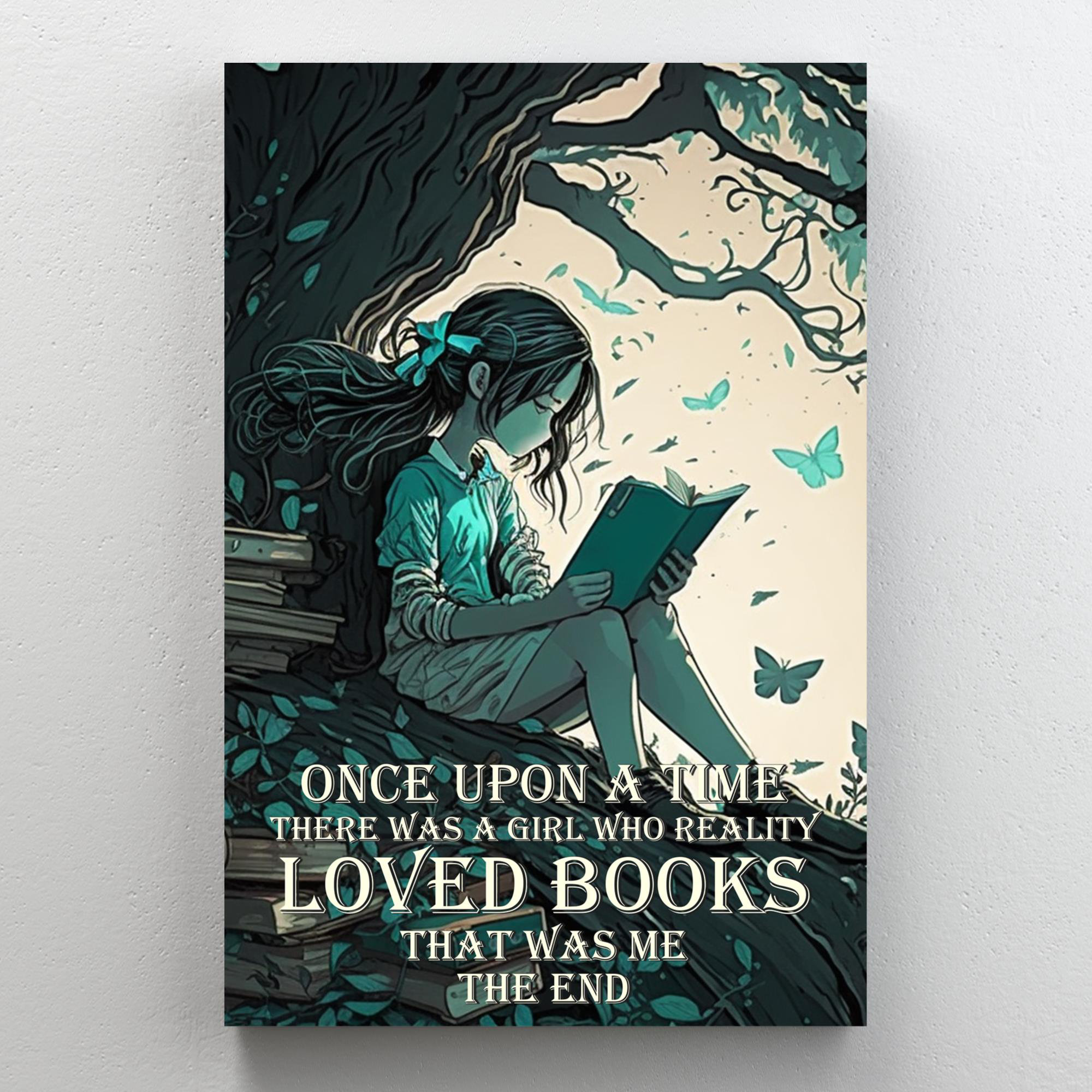 Trinx A Girl Who Really Loved Books On Canvas Graphic Art | Wayfair