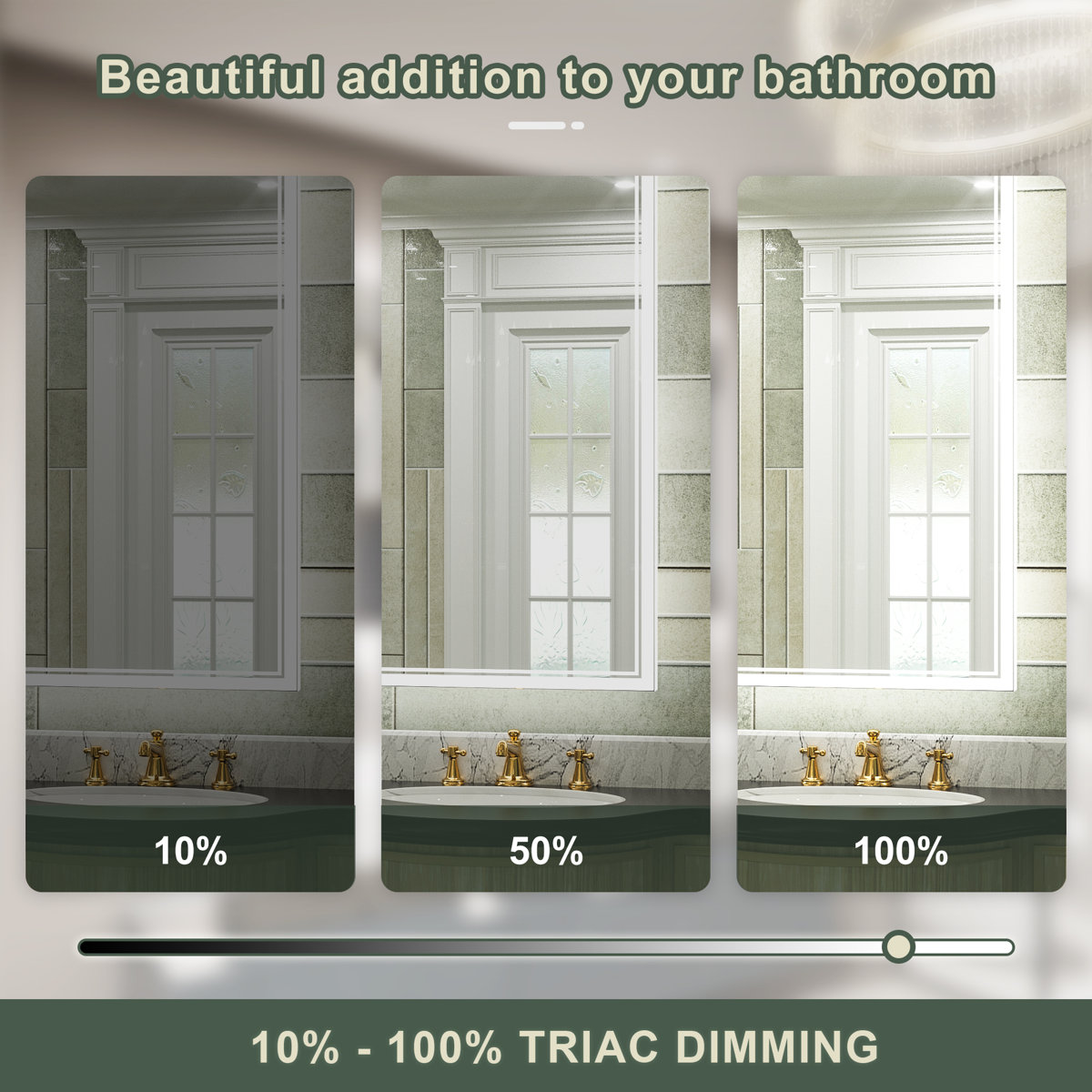 Ivy Bronx Astra Frontlit LED Lighted Bathroom Vanity Mirror Anti Fog ...