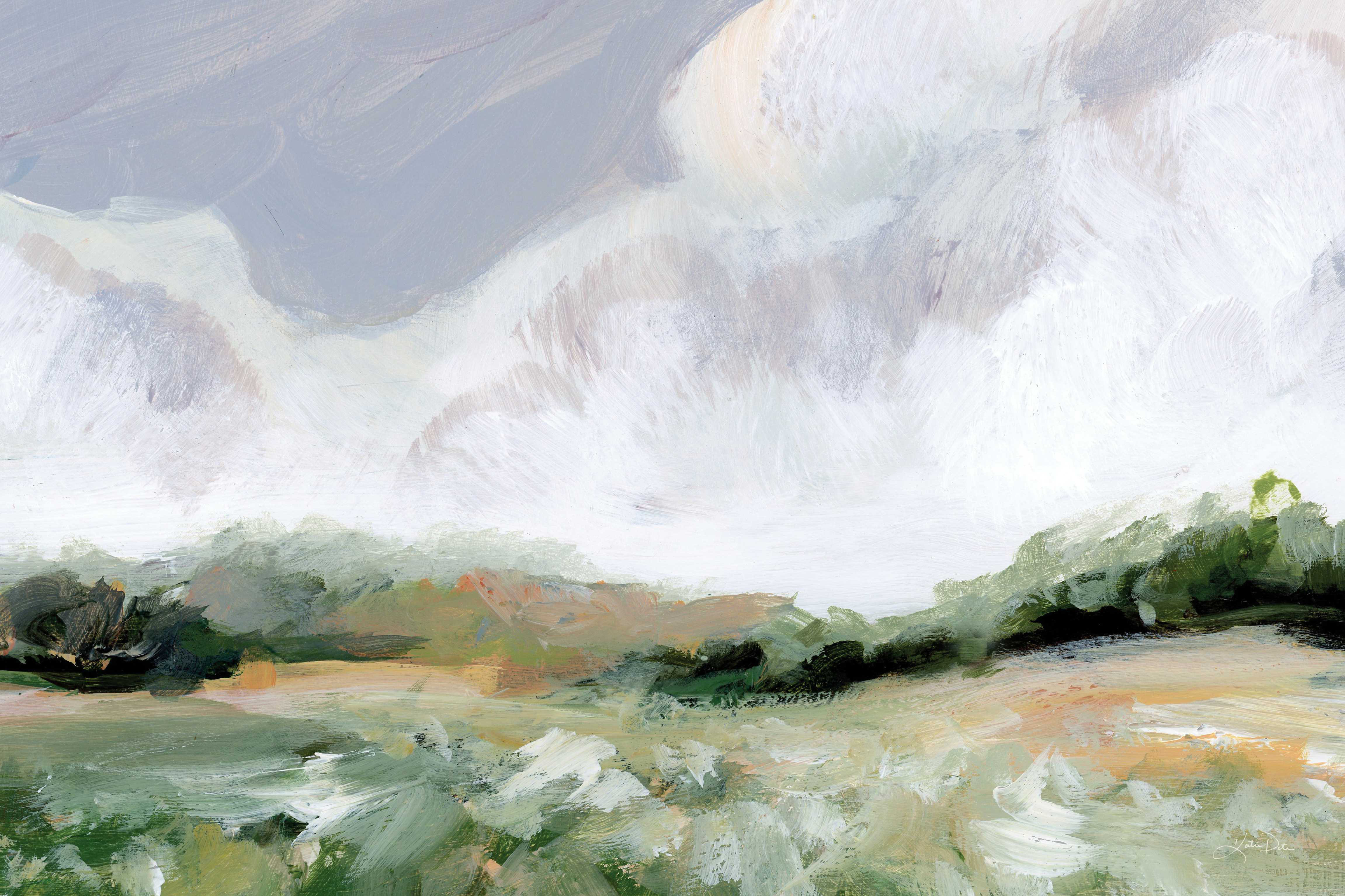 Lark Manor Soft Summer Sky by Katrina Pete - Wrapped Canvas Painting ...