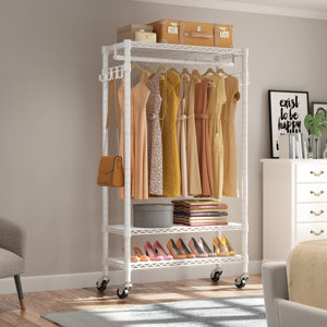 VIPEK R1 35.4" Rolling Clothes Rack, Heavy Duty Clothing Rack with ...